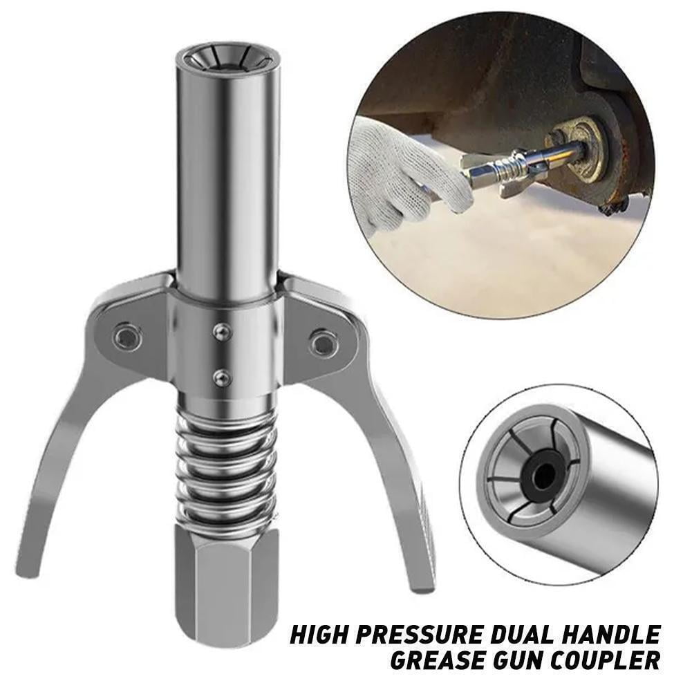 Grease Gun Coupler Double Handle High Pressure Quick Release Lock Oil ...
