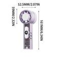 Gcvizuso Transparent Turbo Handheld Fan,1-100 Speeds Infinitely ...
