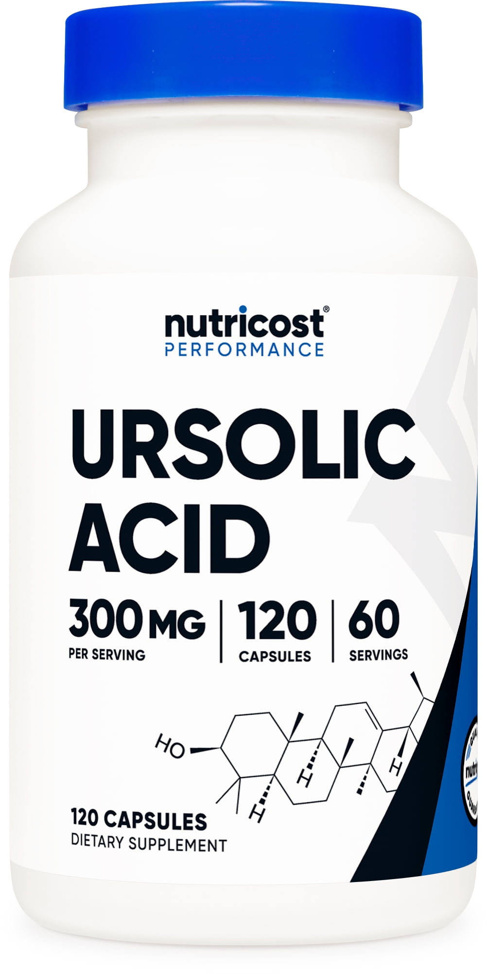 Nutricost Ursolic Acid 300mg, 120 Capsules - Non GMO, Gluten Free ...