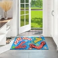 Bleum Cade Summer Welcome Mats Beach Outdoor Front Doormat Flip Flops