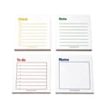 AuroraX Lined Sticky Notes 3x3 Tearable Sticky Notes 4 Pack Self-Stick ...