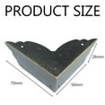 Set of 12 vintage metal corner protectors for antique style furniture ...