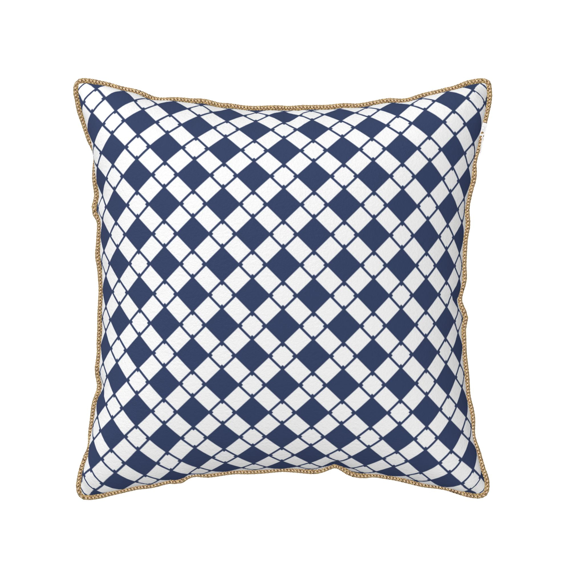 ZNDUO Blue Line Check Pattern Throw Pillows for Couch-Indoor Decorative ...