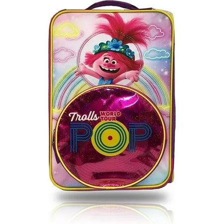 Trolls Pop World Tour 18" Wheeled Softside Carry-on Rolling Luggage for ...