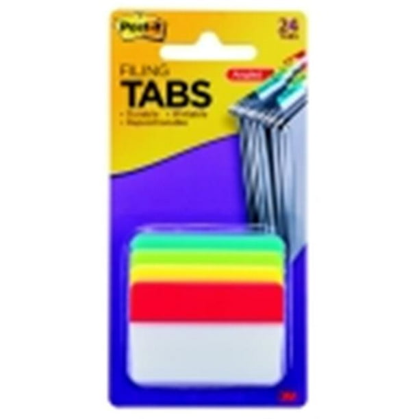 Sticky note 2 x 1.5 in. Angled Filing Tab, Pack 24 - Walmart.com ...