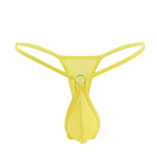 Iroinnid Mens G String Underpants Sexy Mini Personality Hoop Comfy Low