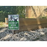 Signs Authority Dog Poop Sign with Metal H-Stake 18x9-Inch Yard Sign ...