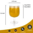 Yalin Set of 6 Unbreakable 12 oz Acrylic Plastic Wine and Water Tumbler ...