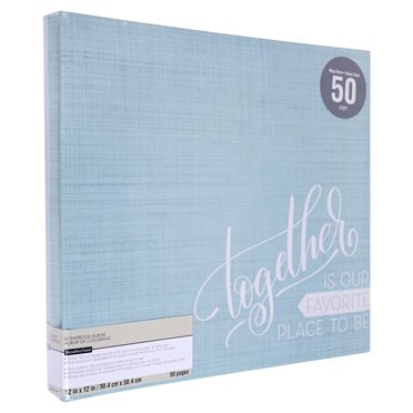 Colorbok Fabric Post Bound Album, 12"x12", Black - Walmart.com