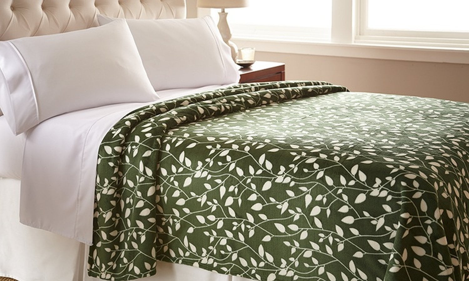 Celine Linen® Ultra Super Soft LEAF Pattern DESIGN Luxurious Queen Size ...
