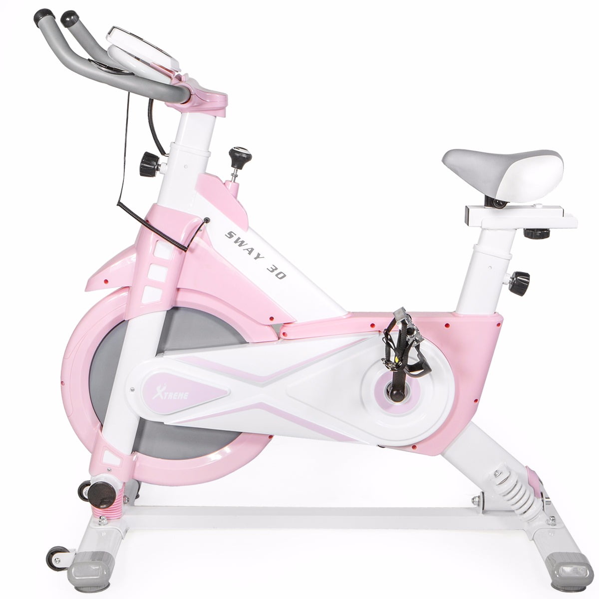 XtremepowerUS Pro Stationary Fitness 29lbs Exercise Bike Cycling Heart ...