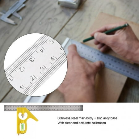 Angle Ruler, Combination Square, Right Angle Ruler, Stainless Steel ...