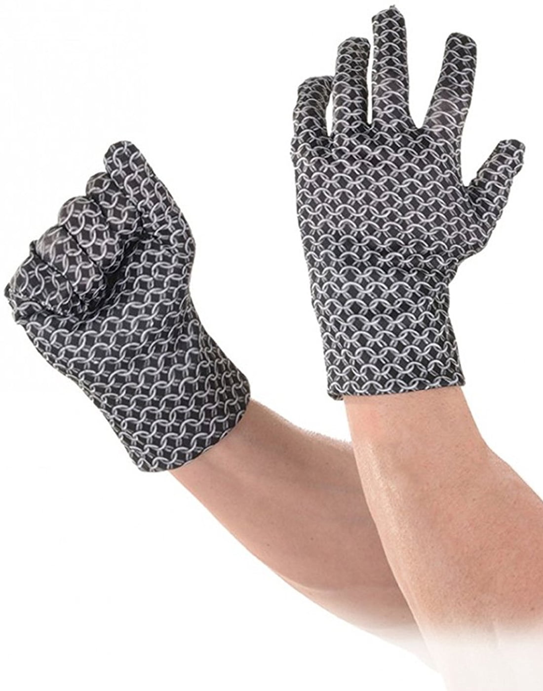 Faux Chain Mail Adult Mens Medieval Renaissance Costume Gloves ...