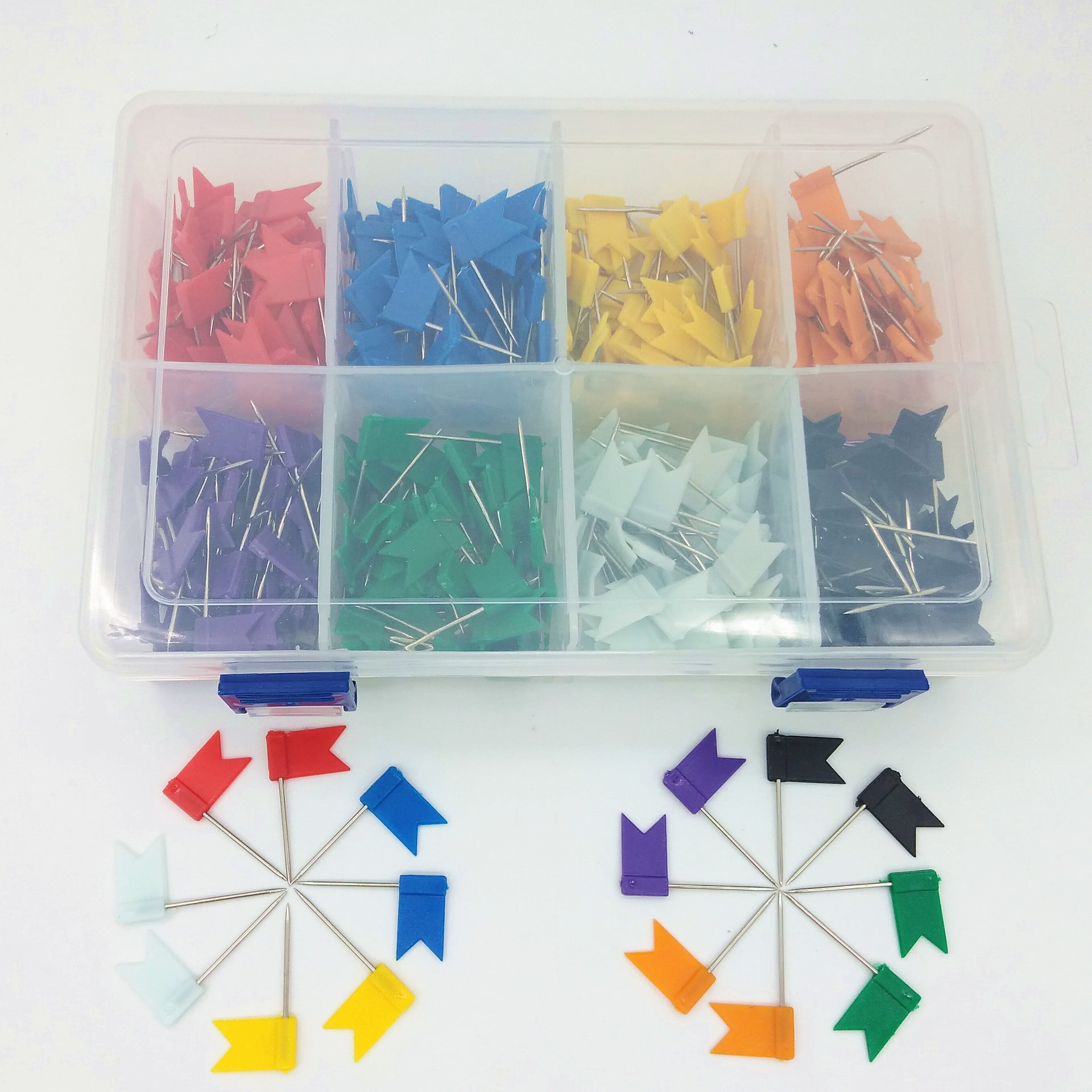 Banderines de señalización 400 piezas Pin de 5 colores para marcar mapas de carreteras Accesorio ...