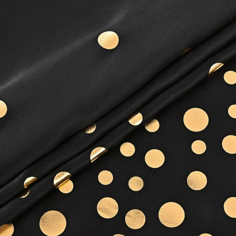 Metallic Gold Dot Fabric
