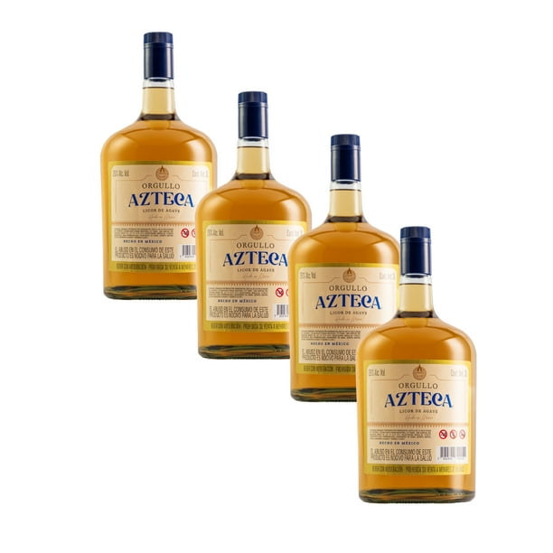 Four Pack Licor de Agave Orgullo Azteca Joven 3000 Ml Orgullo Azteca ...