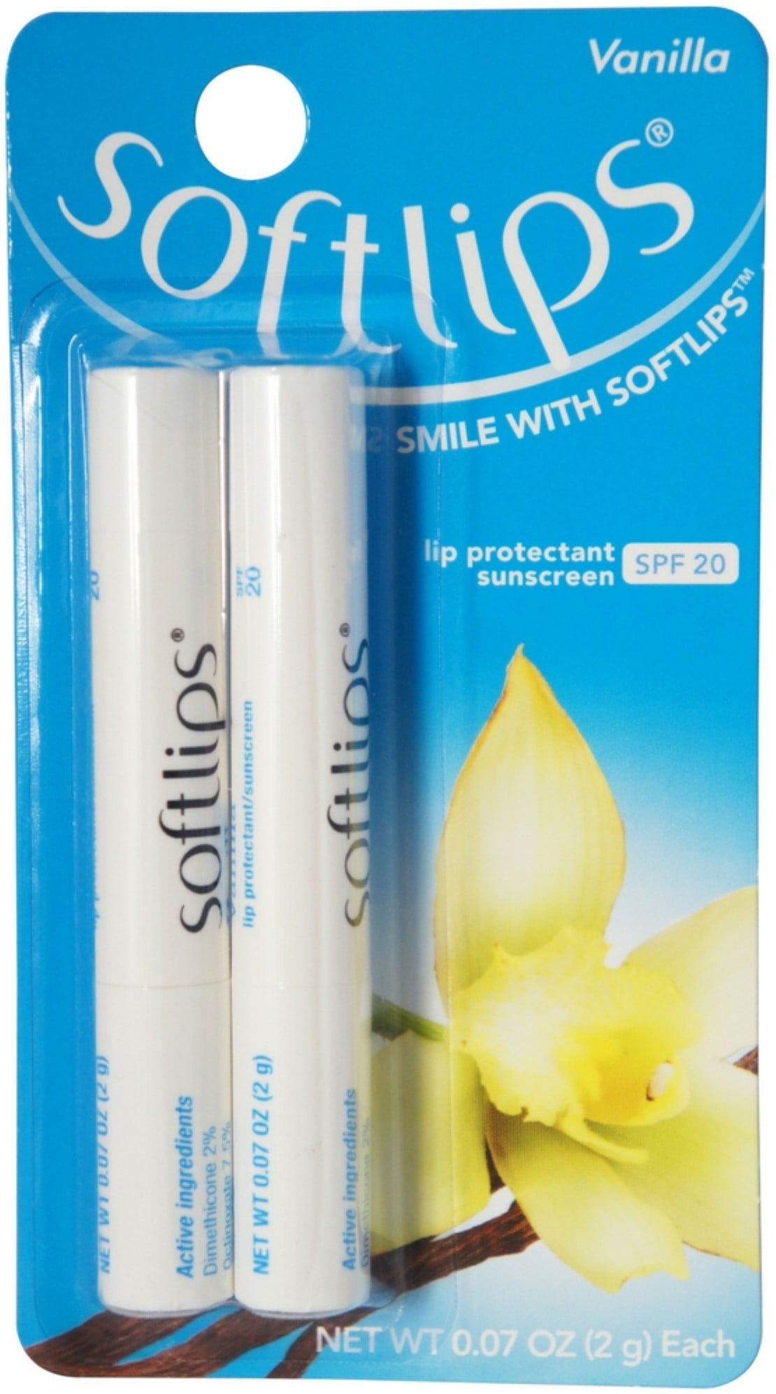 4 Pack - Softlips Lip Protectant SPF 20, Vanilla 2 ea - Walmart.com