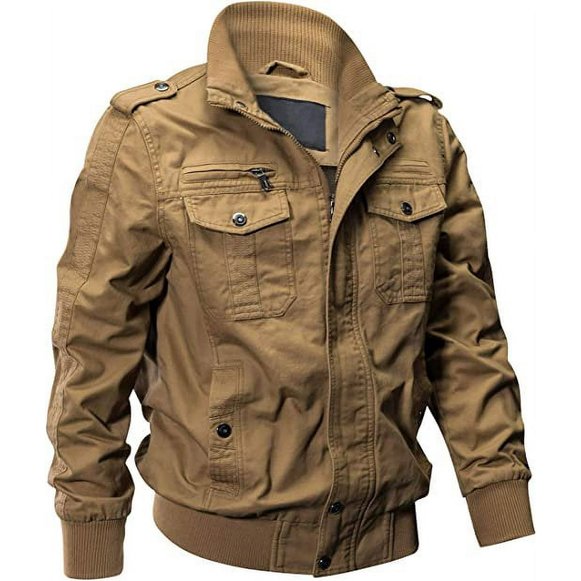 Click here for Generic Men‘s Cotton Lightweight Multi Pockets Zip... prices