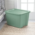 Sterilite Large Storage Bin, 18 Gallon Plastic Storage Container with ...