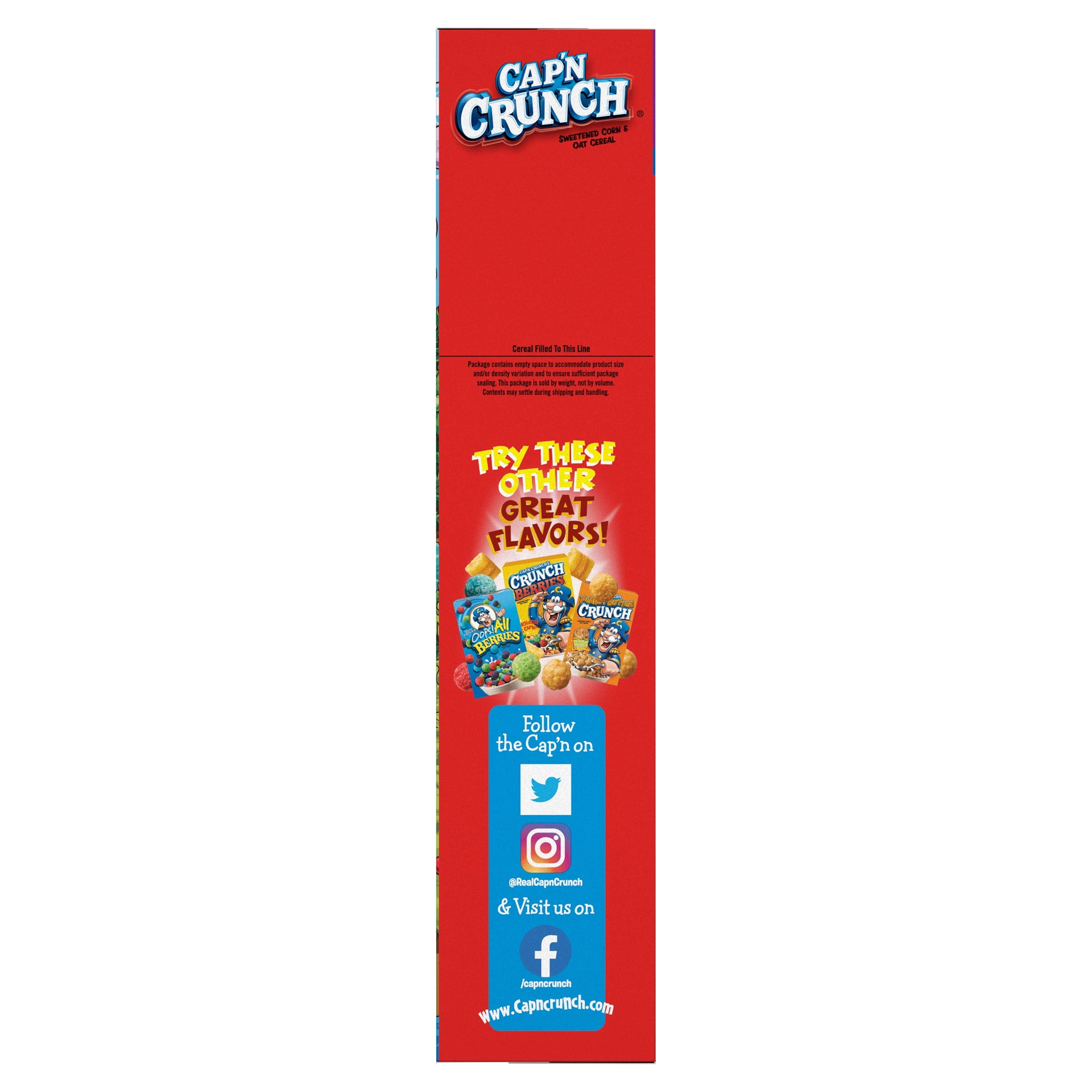 Buy Cap'n Crunch Cereal Original Family Size Box, 22.1 oz Online at ...
