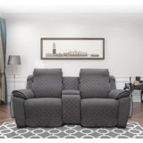 Easy-Going Loveseat Reversible Couch Cover with Console: Furniture ...