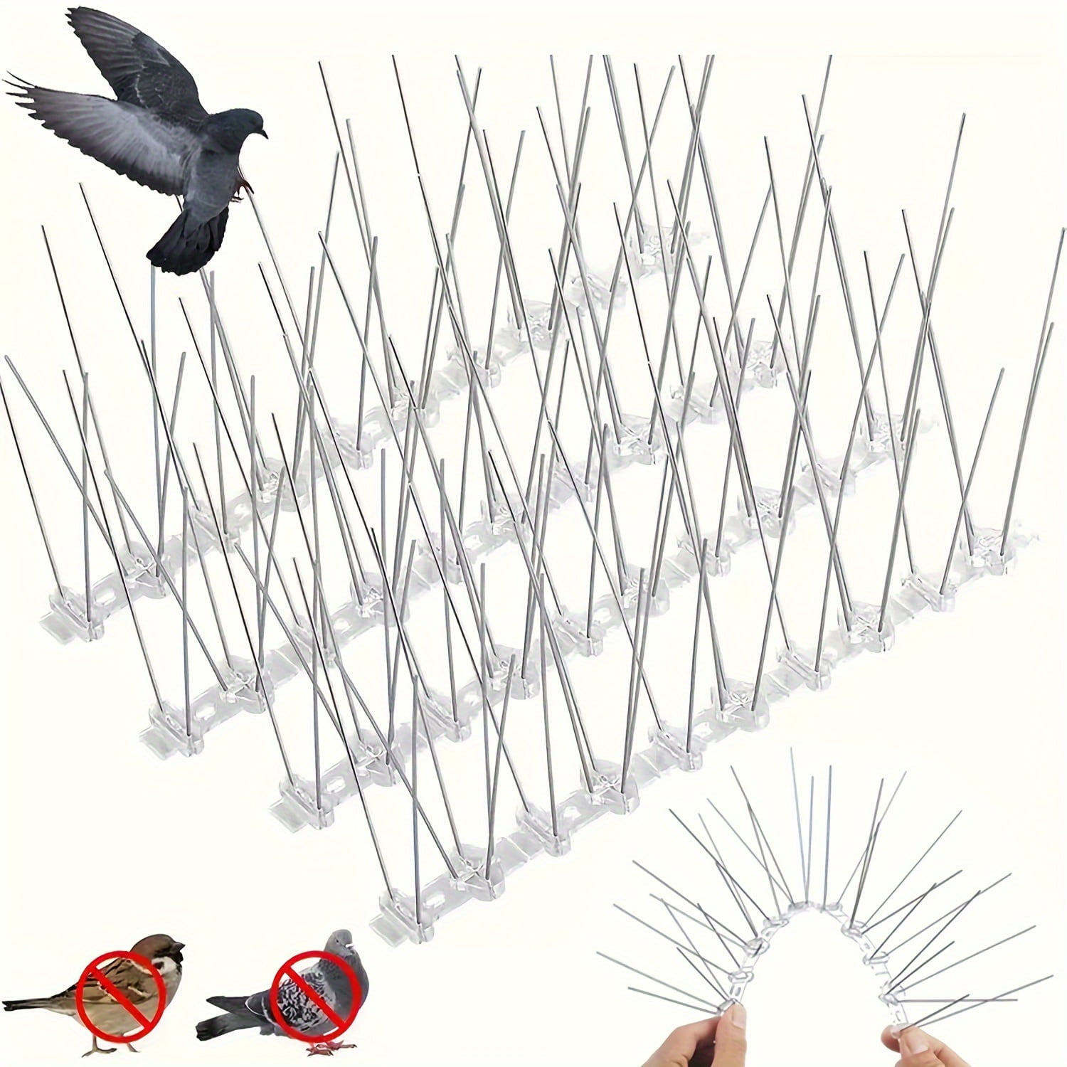 Click here for Ousitaid 4pcs Stainless Steel Bird Repellent Spike... prices