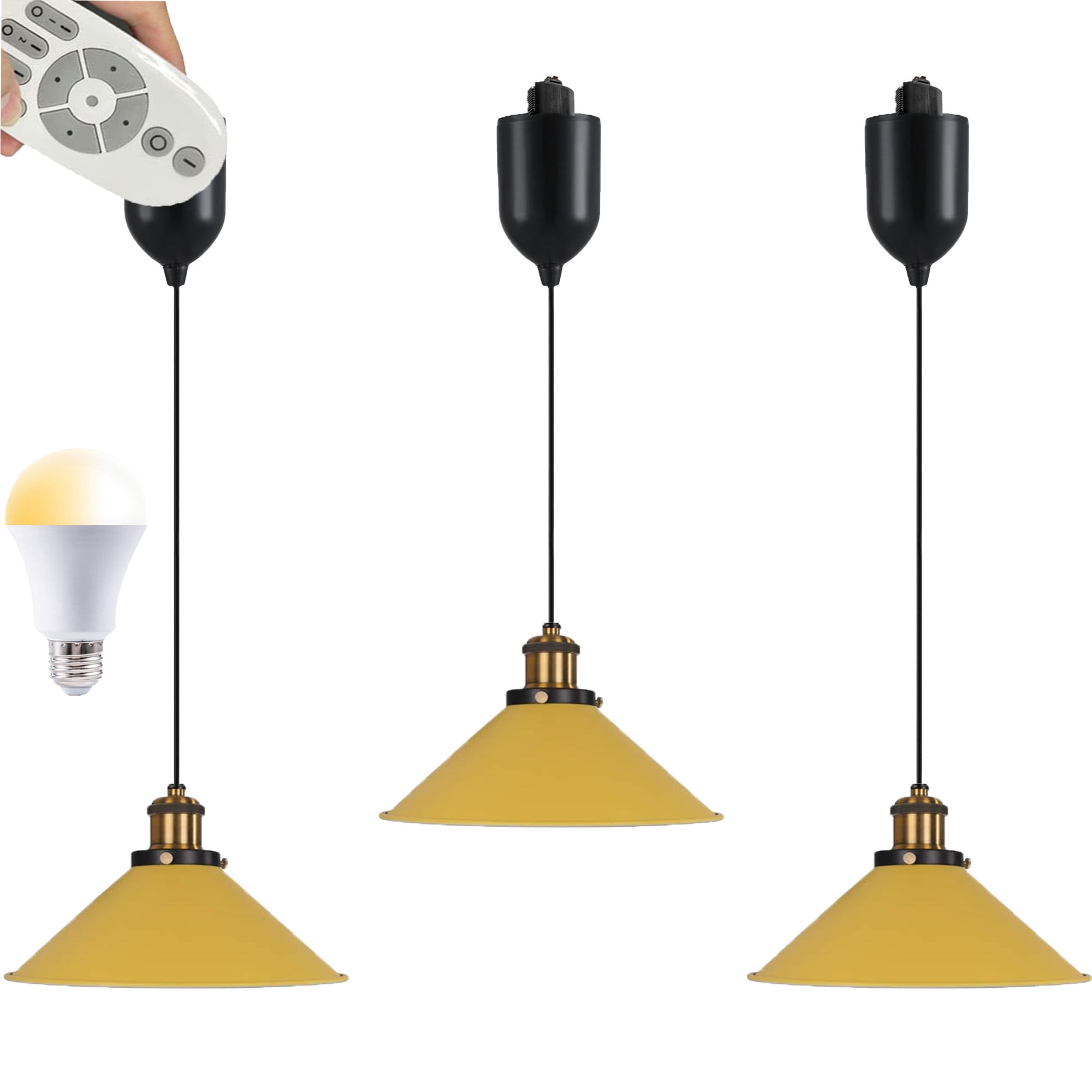 FSLiving Adjustable Levitate Track Pendant Light H-Type Retractable ...