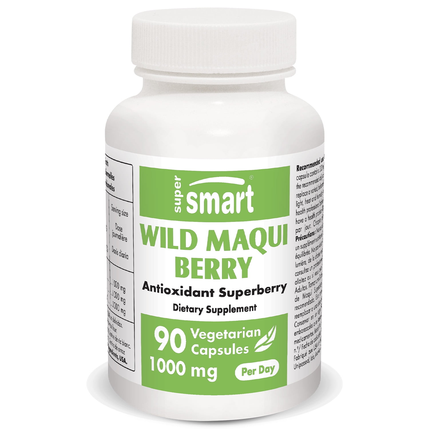 Supersmart - Wild Maqui Berry 1000 mg per Day - Antioxidant Supplement ...
