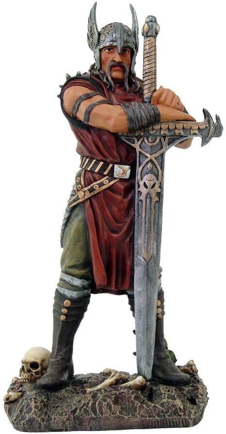 Collectible Nordic Viking Warrior with Longsword Hand Painted Resin ...