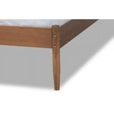 Baxton Studio Studio Leanora Mid-Century Wood Platform Bed, King ...