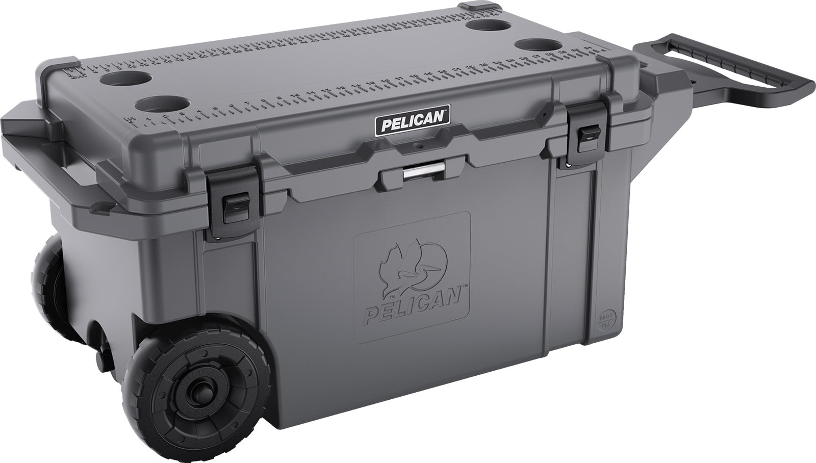 Hielera Pelican 80 Qw con Ruedas Original 10 Días con Hielo Gris ...