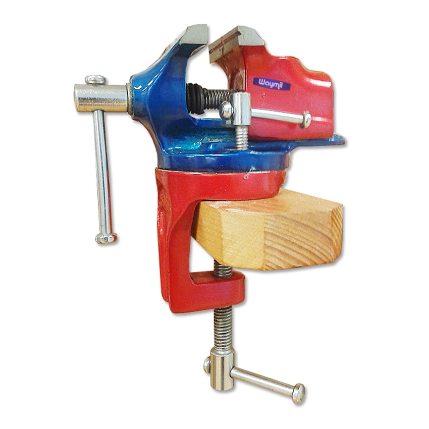 SWIVEL BENCH VISE 1-1/4'' ONE SMOOTH JAW & ONE GROOVED JAW HOBBY ...