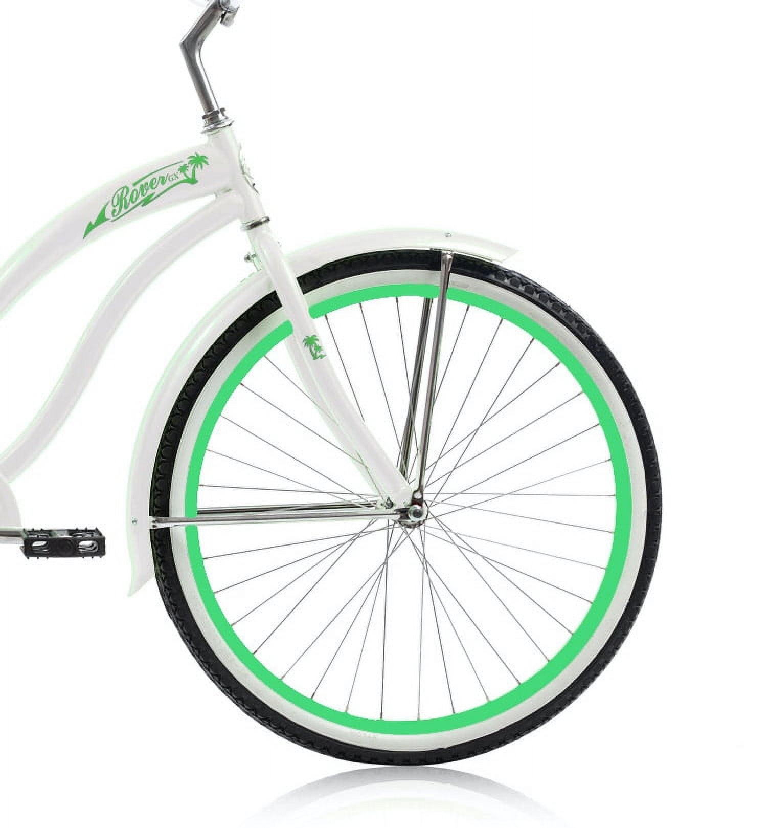 WonderWheels 26″ Beach Cruiser Coaster Brake Single Speed Stainless ...