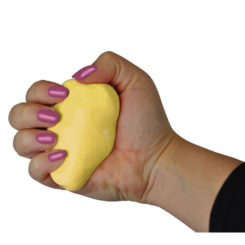 Squeeze 4 Strength 1 lb. Hand TherapyPutty Yellow XSoft - Walmart.com ...