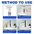 2 Packs Bathroom Cleaner Spray Foam Descaler for Tiles Glass Mirrors ...
