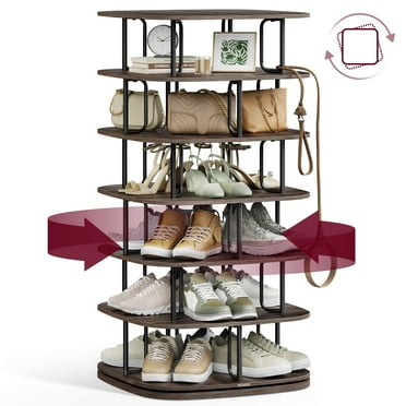SULIVES 360° Spinning Shoe Rack: 7 Storage Layers, Holds 28 Pairs, for ...