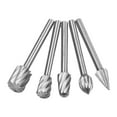 10Pcs 1/8 Hss Router Drill Bits Set Rotary Burrs Tool Wood Metal ...
