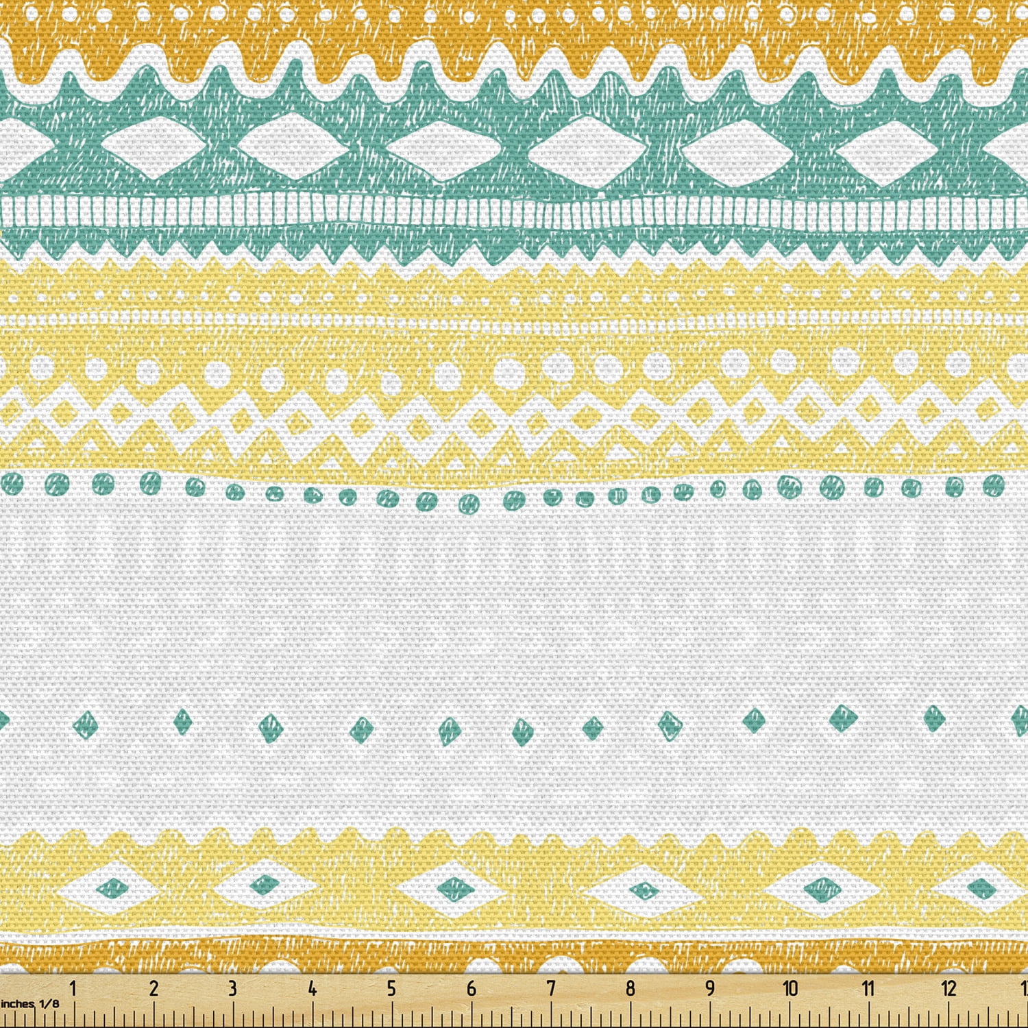 Pastel Fabric by the Yard, Hand Drawing Sketch of Motifs in Grunge ...