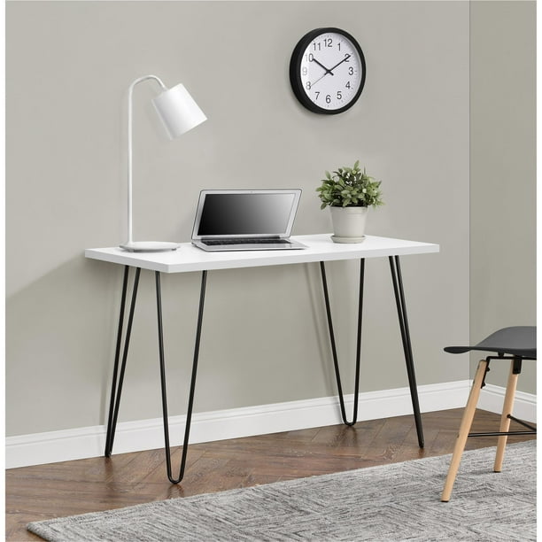 Mainstays Retro Computer Desk, White - Walmart.com