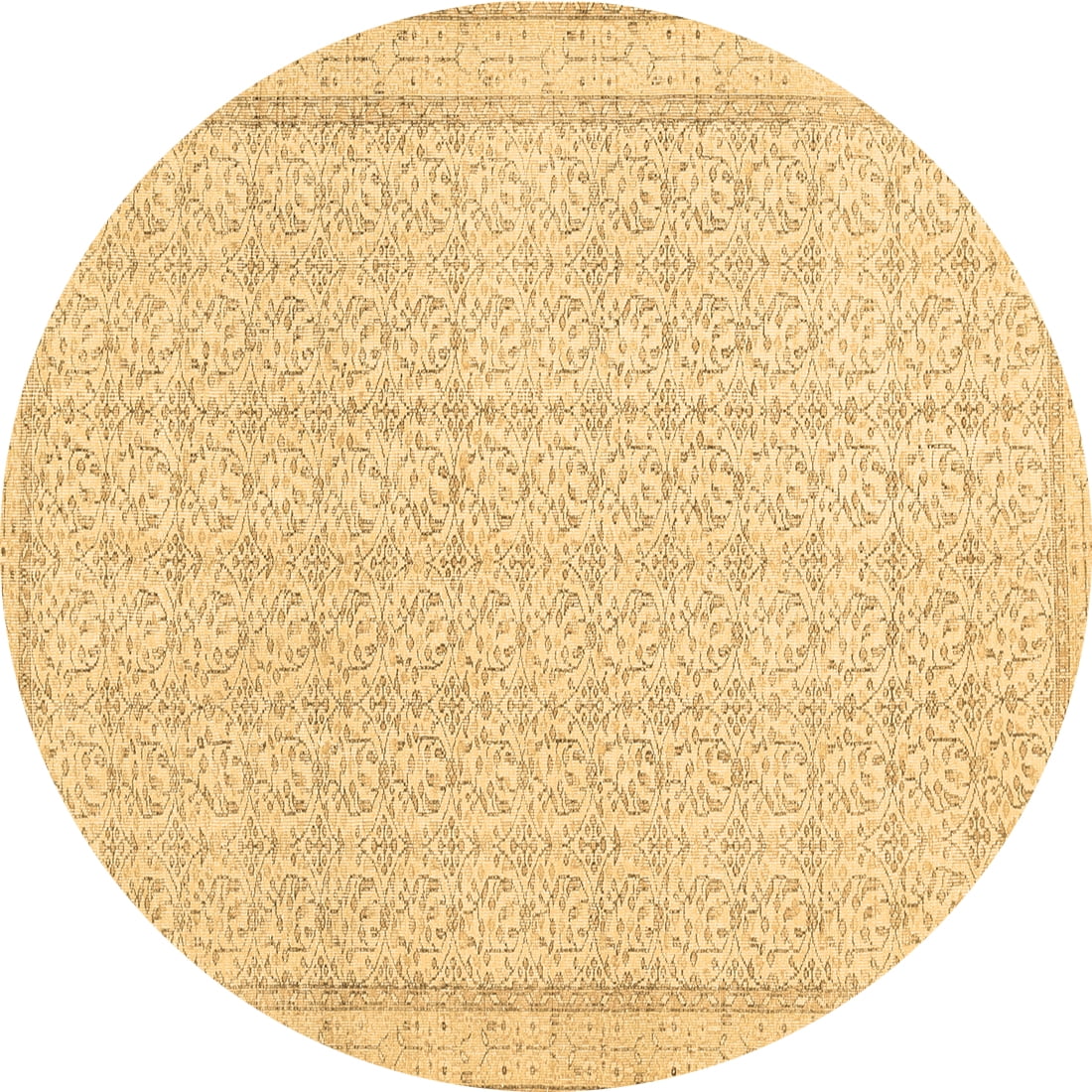 Ahgly Company Indoor Round Abstract Brown Contemporary Area Rugs, 8 ...