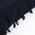 Queen Navy Blue Bow Tie Duvet Cover Set Microfiber - Walmart.com