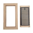 Razo Metal Vent Heating Cooling Grille Red Oak Wood Flush Mount Floor ...