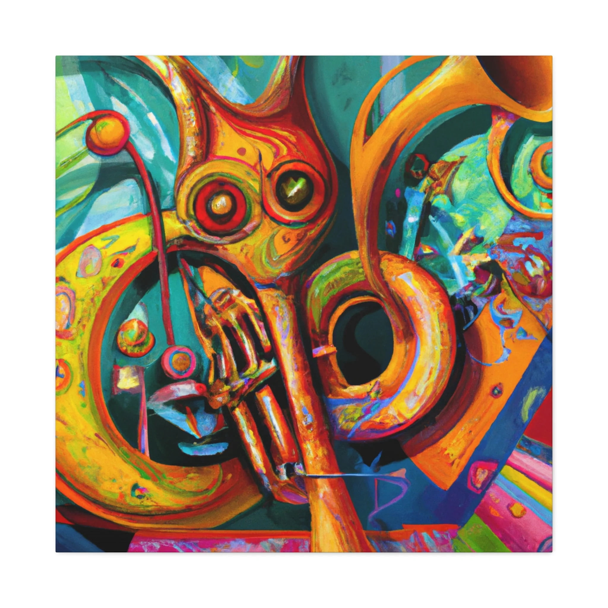 Toot of Triumphant Trumpet - Canvas - Walmart.com
