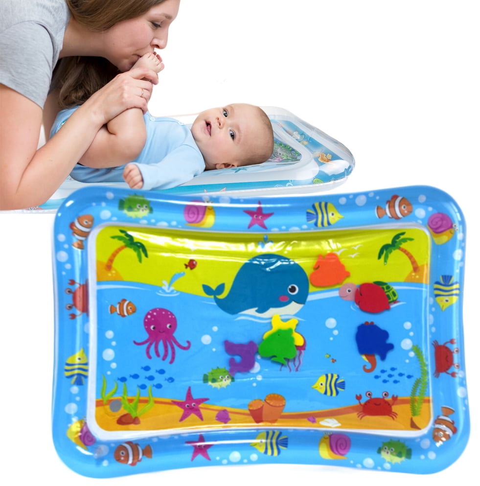 EIMELI Tummy Time Baby Water Marine Life Mat Infant Toy Inflatable Play ...