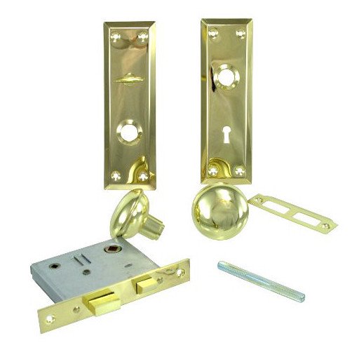 Privacy Brass Plated Inside Mortise Lock - Walmart.com - Walmart.com