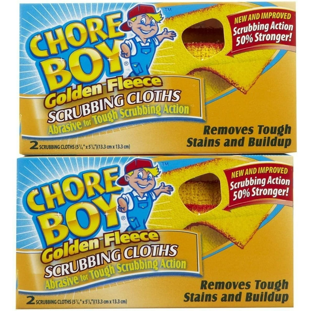 Chore Boy Golden Fleece Scrubbing Cloths | 2-Units per Pack | 12-Pack ...