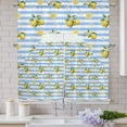 Cute Lemon Summer Kitchen Curtains Swag Valance and Tier Curtains Set ...