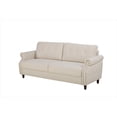 AUU Transitional 2-Seater Loveseat Sofa with Button Tufting, Rolled ...
