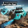 Deerc Remote Control Truck, 1:16 RC Car with Fog Mist, Music, All ...