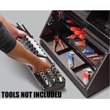 Powerbuilt 26 in Rapid Box Portable Slant Front Tool Box w/Tool Magnets ...